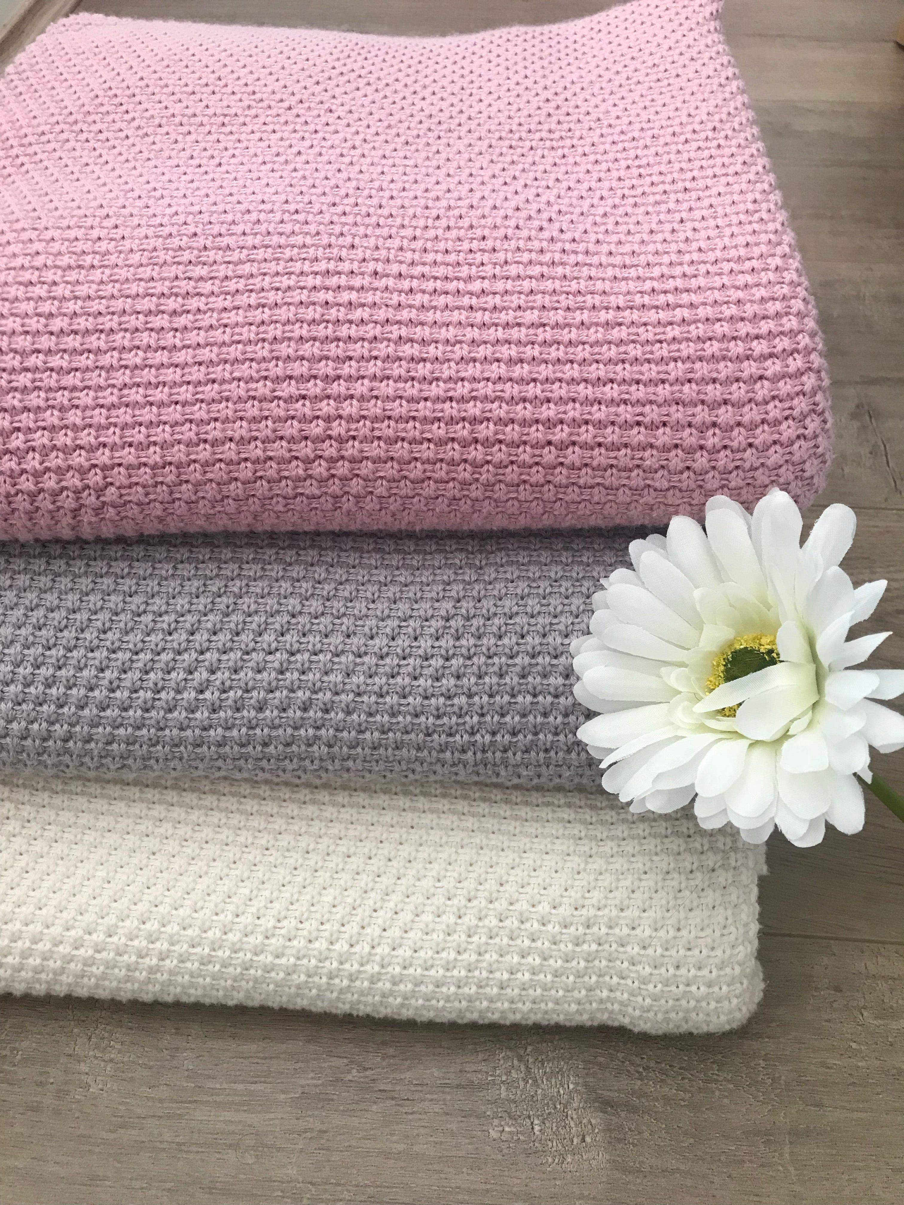 Organic Cotton Knit Baby Blanket – Little Cotton Ears