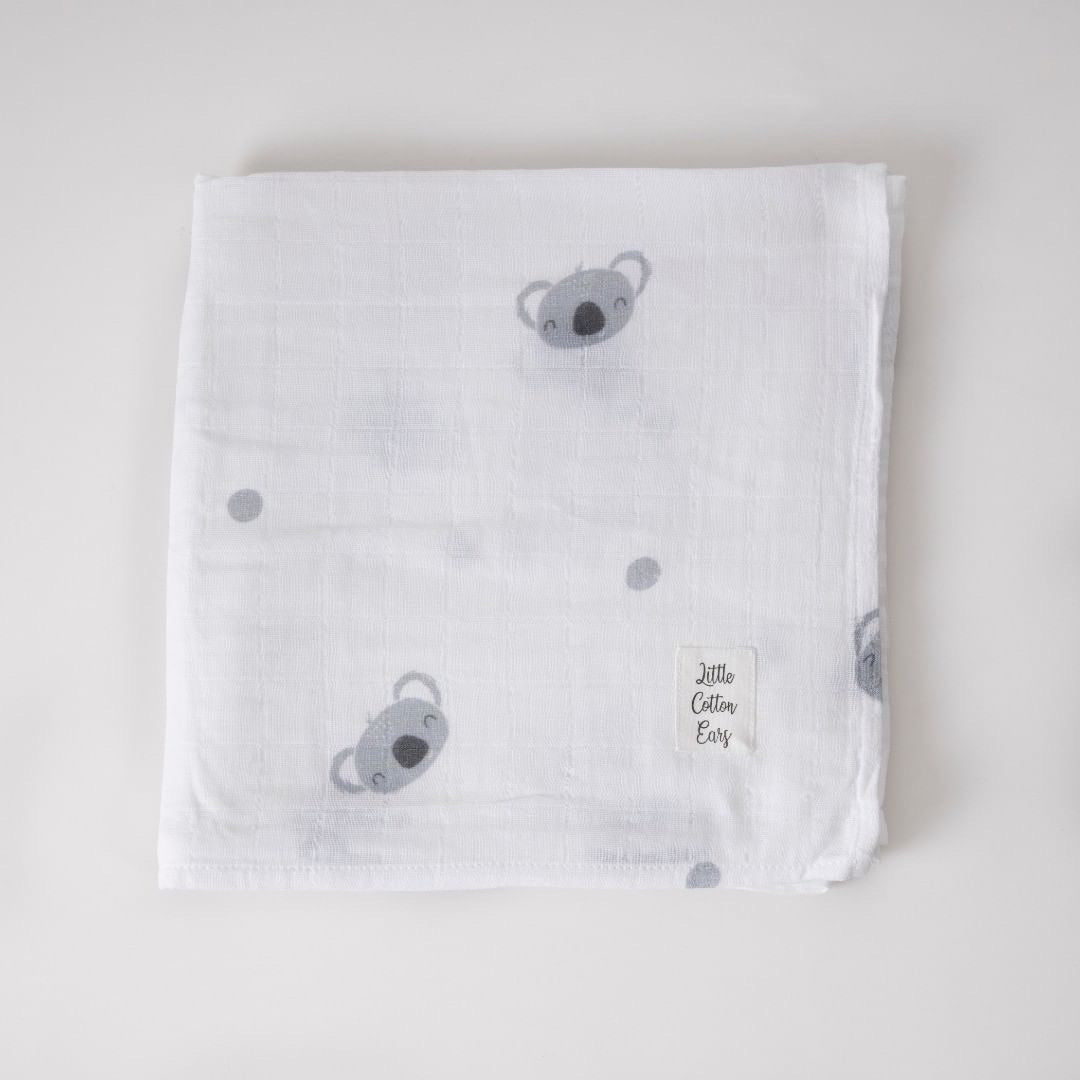 Organic Cotton Muslin Wraps| Pack of 2 – Little Cotton Ears