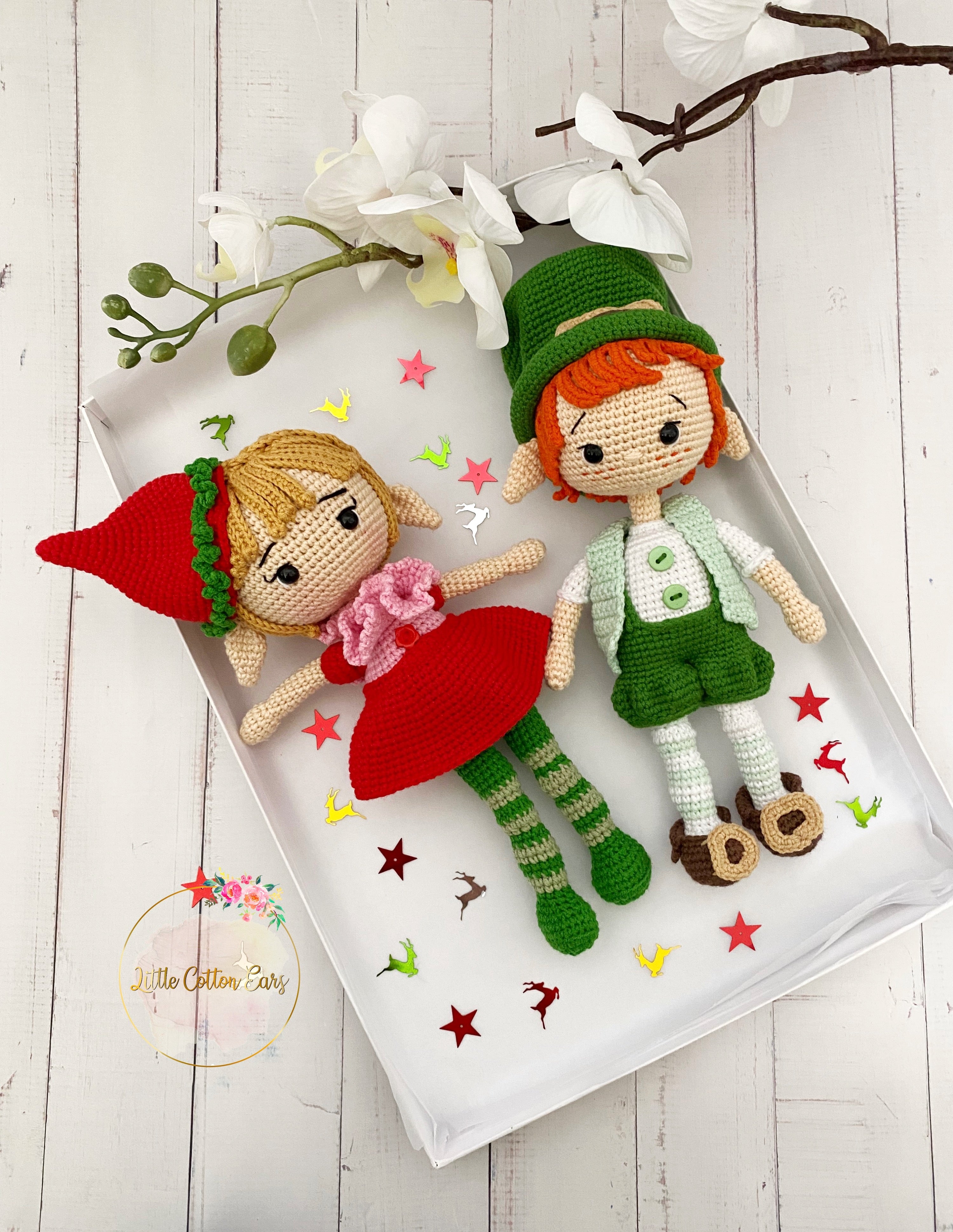 Betty and Paddy Elf Toys – Little Cotton Ears